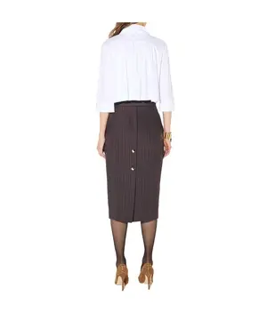 Elisabetta Franchi Cotton Shirt With Pleats