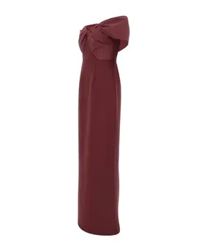Rebecca Vallance Cava Long Off-shoulder Dress