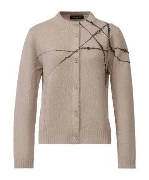 Fabiana Filippi Crystal-embellished Embroidered Cardigan