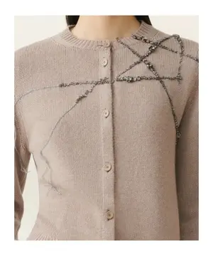 Fabiana Filippi Crystal-embellished Embroidered Cardigan