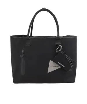 AND WANDER Small Bag Details Tote Bag - Black