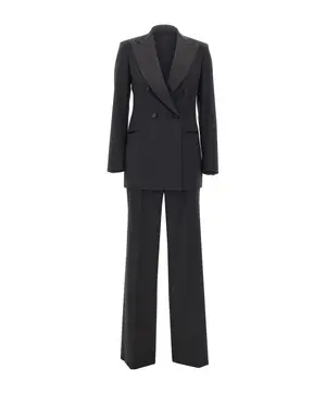 Tagliatore Eleniaad Double-breasted Suit - Black