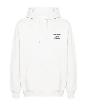 Drole De Monsieur Drôle De Slogan-printed Drawstring Hoodie