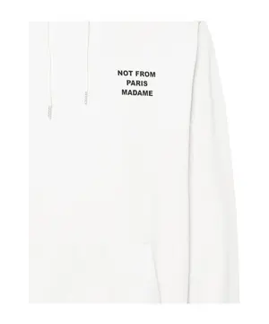 Drole De Monsieur Drôle De Slogan-printed Drawstring Hoodie