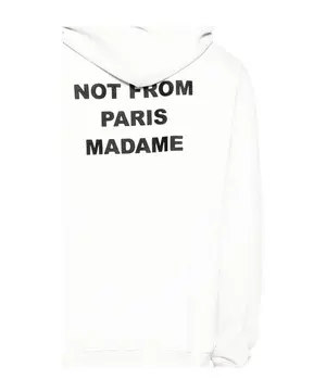 Drole De Monsieur Drôle De Slogan-printed Drawstring Hoodie
