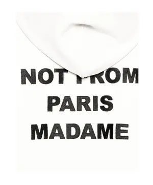 Drole De Monsieur Drôle De Slogan-printed Drawstring Hoodie