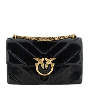Pinko Chain Shoulder Bag - Black