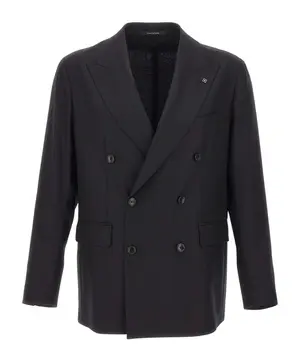 Tagliatore Double-breasted Blazer - Black