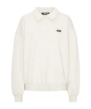ROTATE BY BIRGER CHRISTENSEN Polo Heavy Sweatshirt - White