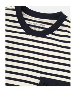 AND WANDER Striped Long-sleeved T-shirt