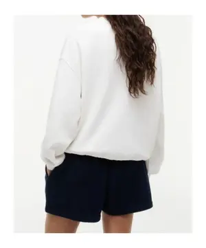 Tommy Hilfiger Crest Logo Print Drawstring Hem Sweater