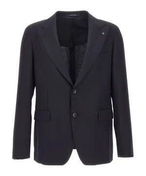 Tagliatore Single-breasted Blazer - Dark Blue