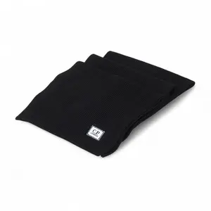 C.P. COMPANY Logo-patch Knitted Scarf