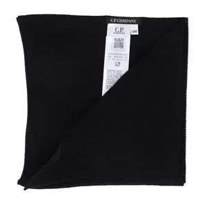 C.P. COMPANY Logo-patch Knitted Scarf