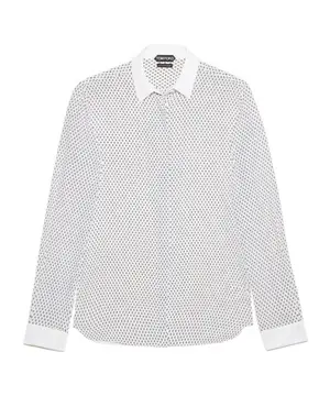 TOM FORD Printed Multi Agryle Silk Crepe De Chineshirt