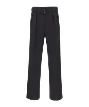 Tagliatore Casual Trousers With Belt Loops - Black
