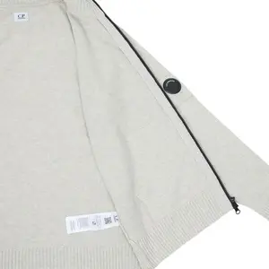 C.P. COMPANY Zip-up Cardigan With Ribbed Hem