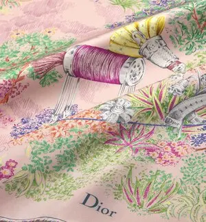 Dior Charming Garden90 Square Scarf