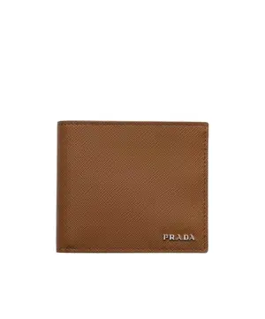 Prada Saffiano Leather Wallet - Leather/talc