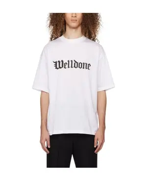 We11Done Logo-print Cotton T-shirt