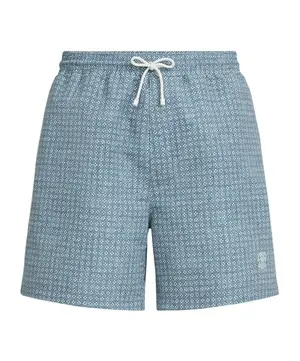 Brunello Cucinelli Allover Printed Drawstring Swim Shorts