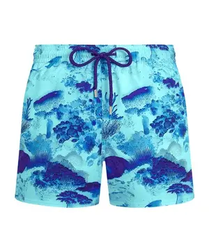 Vilebrequin Marine Print Swim Shorts - Blue