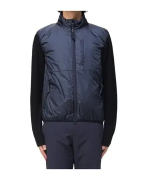Aspesi Stand-up Collar Zip-up Vest - Black