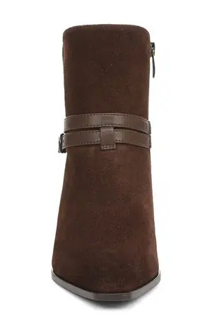 Naturalizer Boden Buckled Ankle Boot - Chocolate Suede