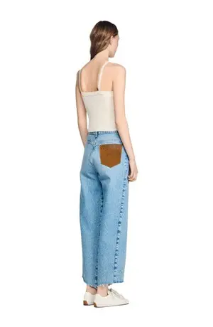 Sandro Short Ribbed Knit Top