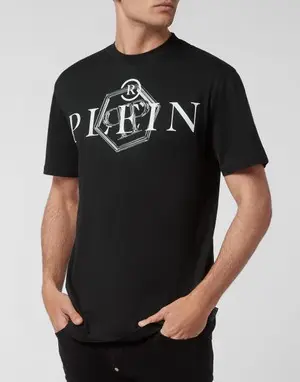Philipp Plein T-shirt Round Neck Ss Tm - Black/white