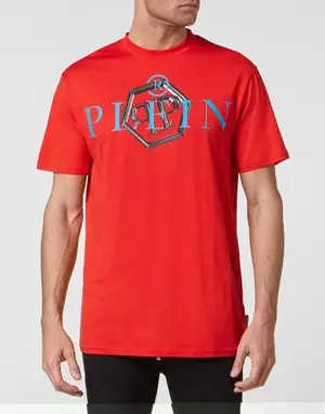 Philipp Plein T-shirt Round Neck Ss Tm - Red
