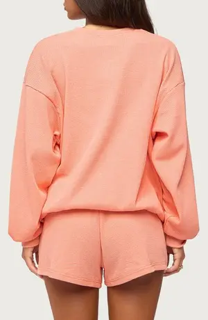 EDIKTED Baila Waffle Henley Top
