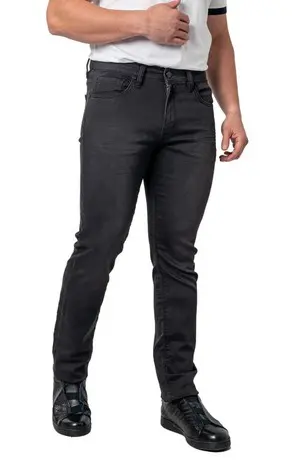 MACEOO Washed Straight Leg Jeans