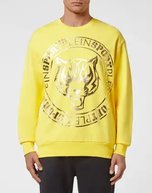 PLEIN SPORT Longsleeve Sweatshirt Tiger - Yellow
