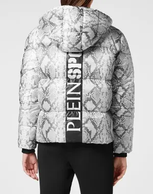 PLEIN SPORT Nylon Puffer Jacket Pitone