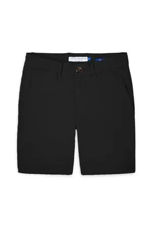 PETER MANNING NYC Stretch Chino Shorts 7 Inch - Black