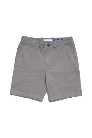PETER MANNING NYC Stretch Chino Shorts 7 Inch - Grey