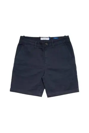 PETER MANNING NYC Stretch Chino Shorts 7 Inch - Navy