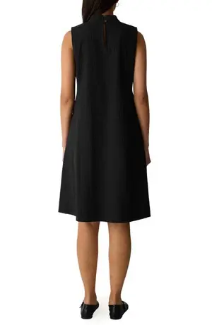 Eileen Fisher Mock Neck Sleeveless Dress