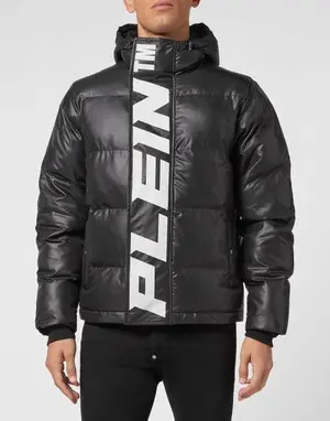 Philipp Plein Nylon Down Jacket - Black