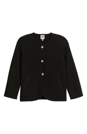 Anne Klein Eyelash Yarn Cardigan