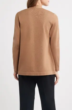 Anne Klein Chatham Open Front Cardigan - Vicuna