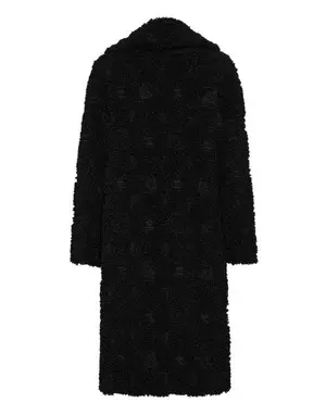 Philipp Plein Long Monogram Coat - Black