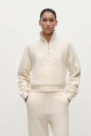Victoria Beckham Cashmere And Merino Wool Blend Joggers - Ivory