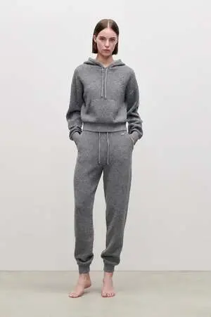 Victoria Beckham Victoria Beckham Klara Cashmere Merino Wool Joggers Mid Grey