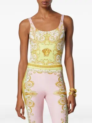 Versace Barocco Print One Piece Swimsuit