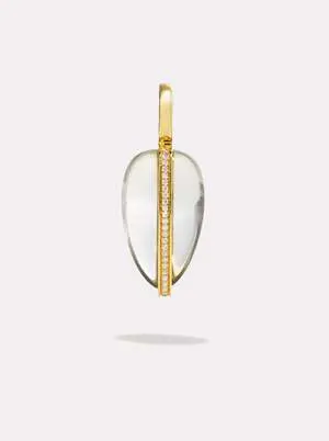 BY PARIAH Small Diamond Pebble Pendant | Amethyst