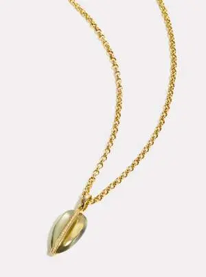 BY PARIAH Small Diamond Pebble Pendant | Amethyst