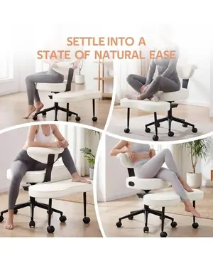 GAOMON Ergonomic Cross-legged Office Chair - Beige