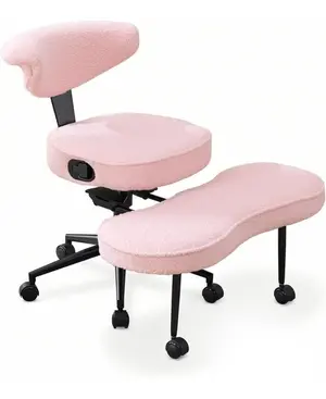 GAOMON Ergonomic Cross-legged Office Chair - Pink